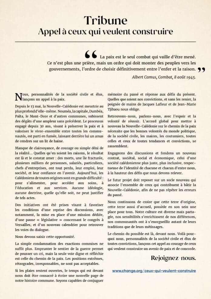 Écrire une nouvelle page de notre histoire commune - La Voix du Caillou